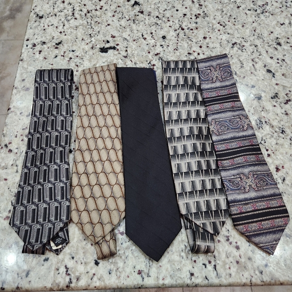 Tommy Hilfiger | Accessories | Vintage 9s Silk Tie Lot Of 5 Don Loper ...